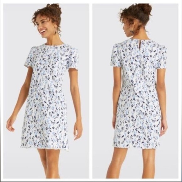 Draper James | Dresses | Nwt Draper James Cotton Printed Denim Shift ...